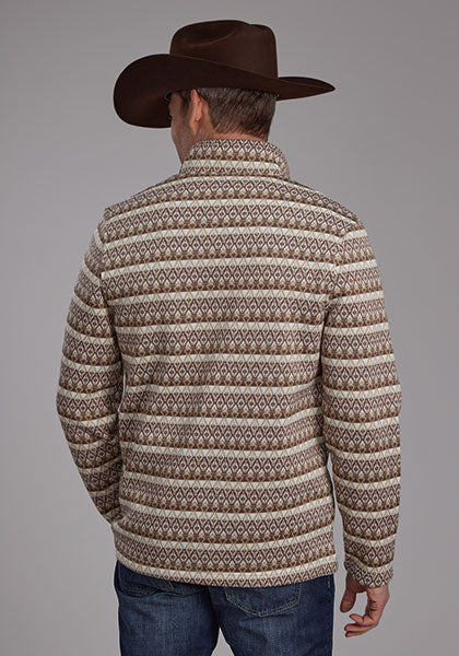 Men's Aztec Fleece Sweater - Roper – Hamley Western Store