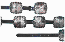 Floral Embossed Conchos Belt - M&F Western Products – Hamley Western Store