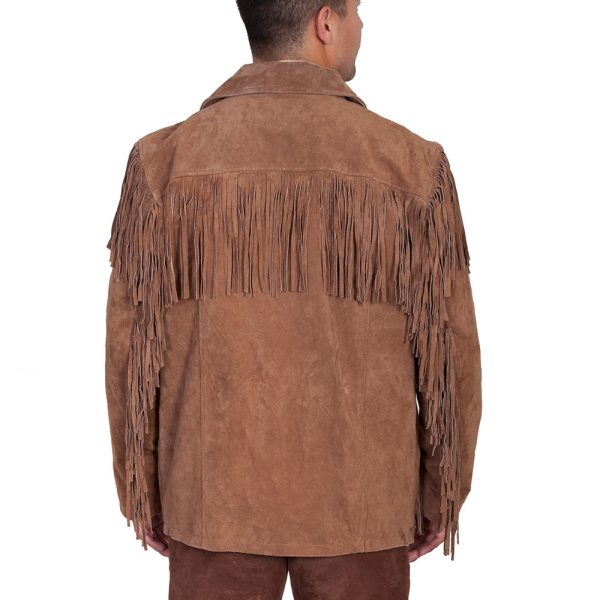 Big and Tall Men's Fringe Leather Jacket - Scully – Hamley Western Store