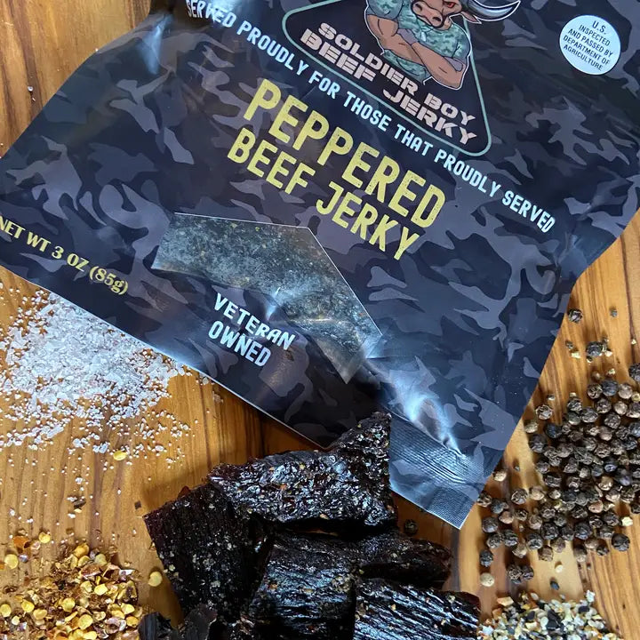 Peppered Beef Jerky - Soldier Boy – Hamley Western Store