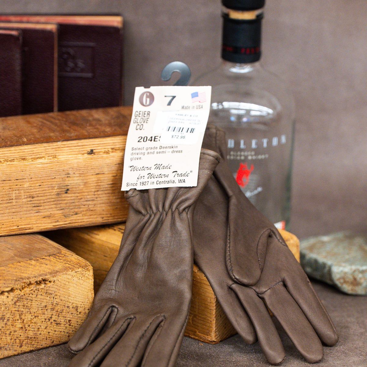 Deerskin Dress Glove Brown - Geier Gloves – Hamley Western Store