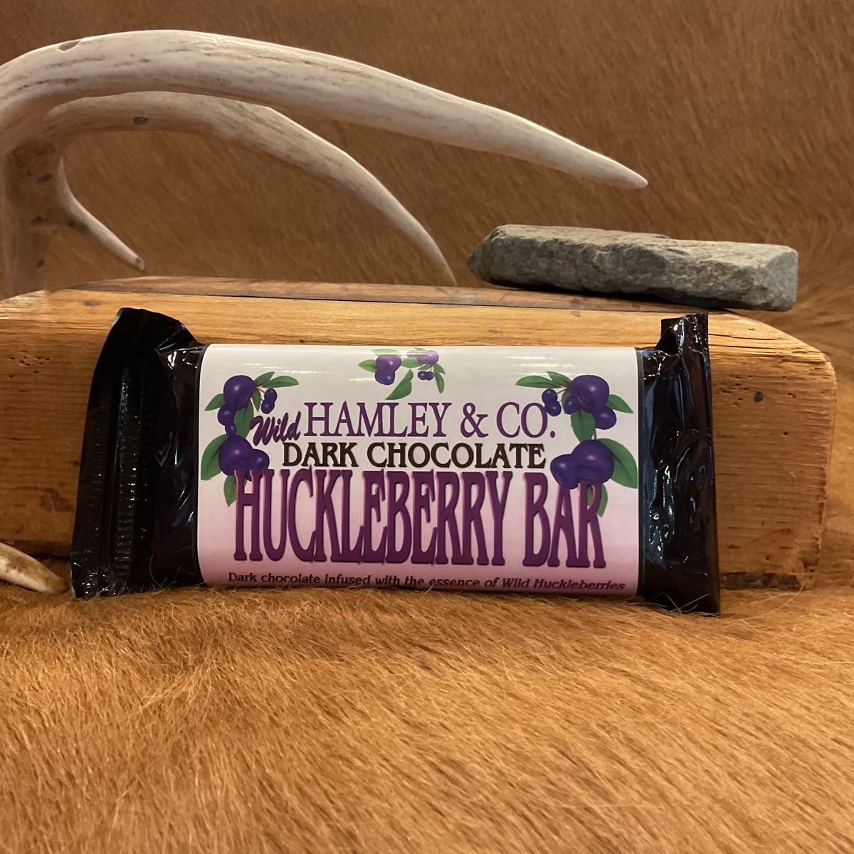 Hamley's Dark Chocolate Huckleberry Bar – Hamley Western Store