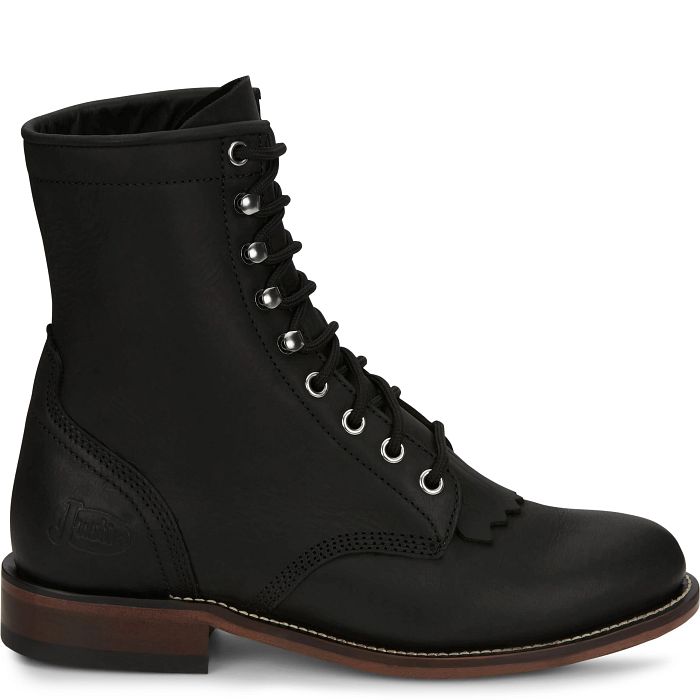 Women's McKean Black Water Buffalo Boots - Justin Boots – Hamley ...