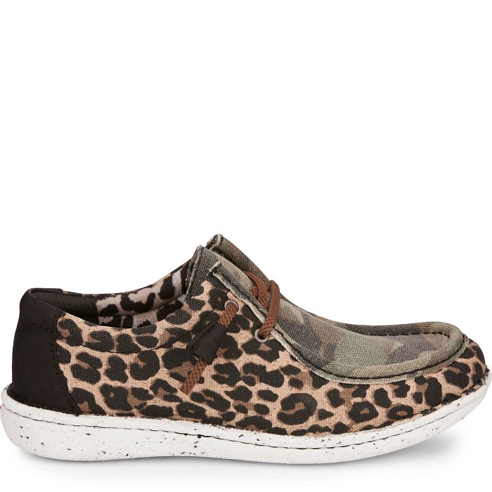 Women's Hazer Shoe LEOPARD PRINT - Justin – Hamley Western Store